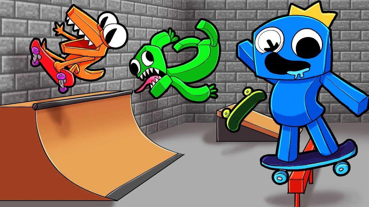 RAINBOW SKATEBOARDING FRIENDS! - YouTube