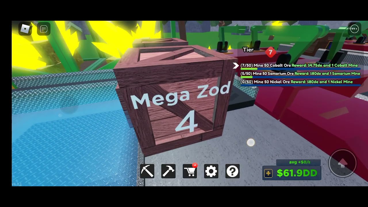 i finally done my Mega zod farm on factory simulator in roblox ...