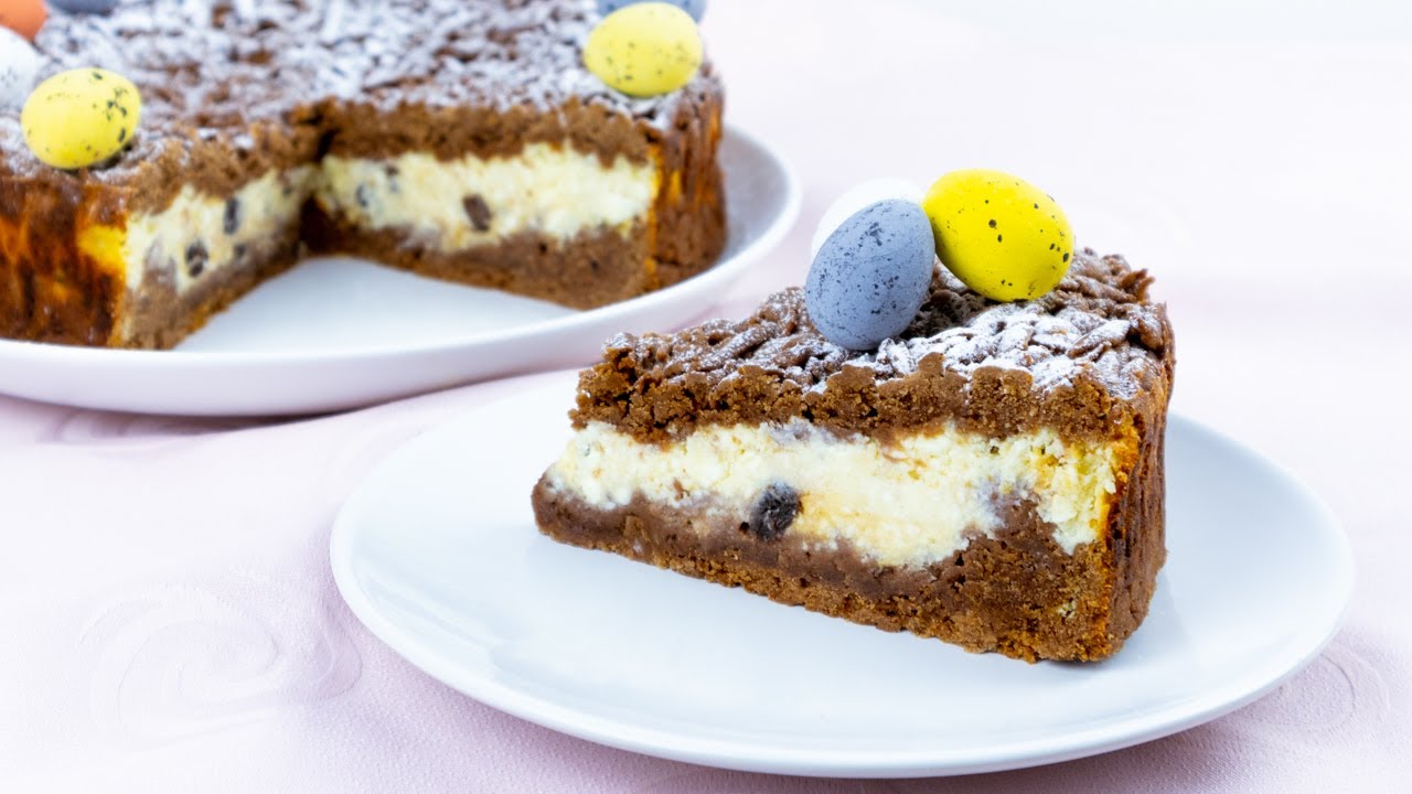 Pasca cu aluat razuit cu cacao, branza, stafide | Prajitura Rudy - YouTube