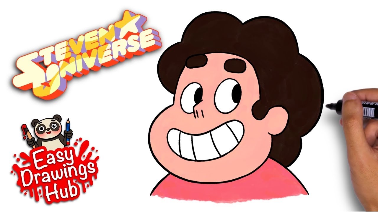 How to draw Steven Universe in 4 minutes - Easy Drawing - YouTube