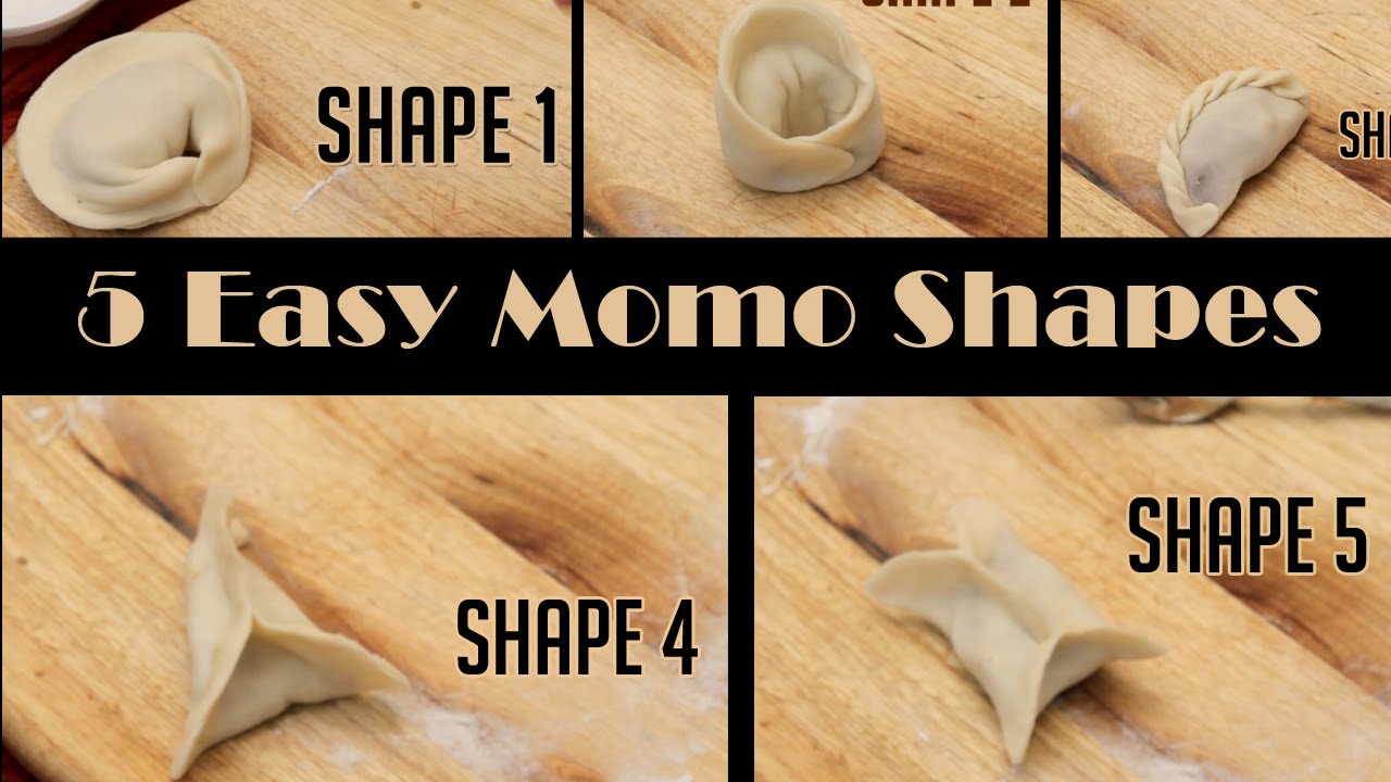 5 Incredibly Easy Momo Shapes By Sharmilazkitchen- - YouTube