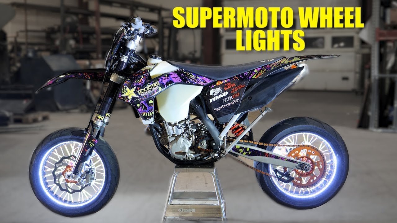 Supermoto Wheel Lights ! - YouTube