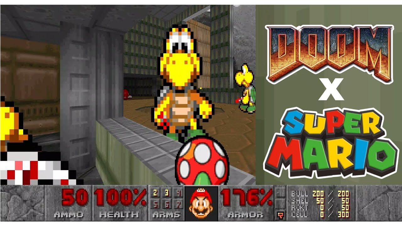 DOOM + DOOM II Super Mario Mod - YouTube
