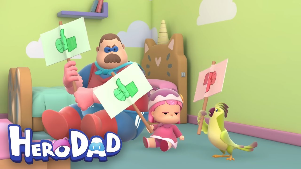 Who is the worst dancer? | Hero Dad | Animated show for Kids | 1 Hour ...
