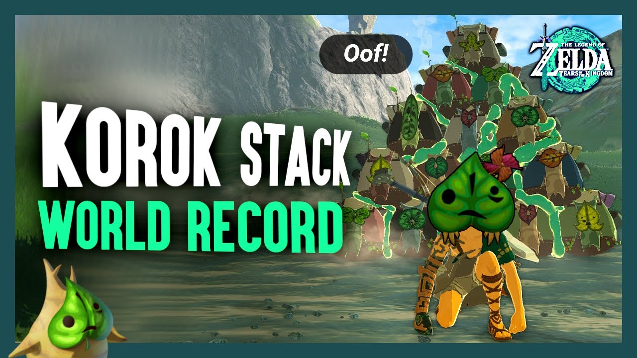 I made the biggest Korok stack in Tears of the Kingdom - YouTube