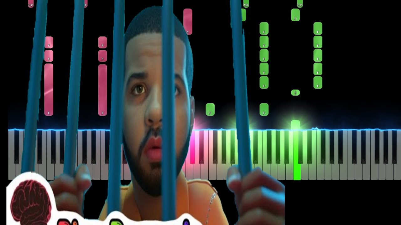 Drake Drake Go Away - Rizz Records (Piano Tutorial) - YouTube