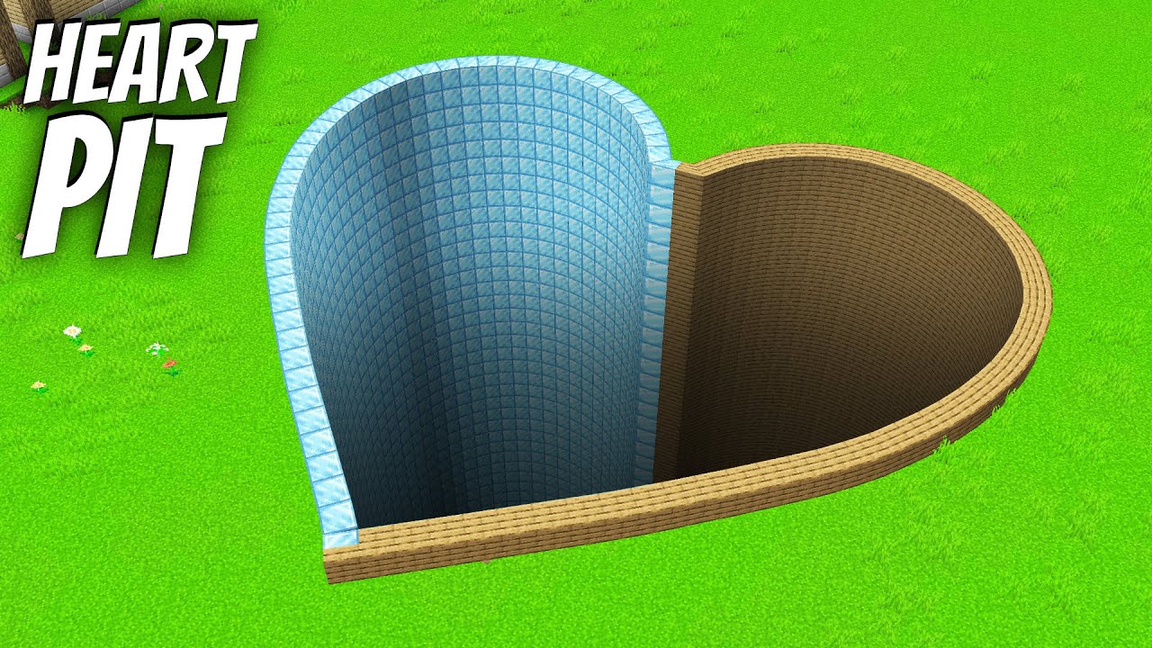 I found a DIAMON PLANKS HEART PIT in Minecraft ! What's INSIDE the ...