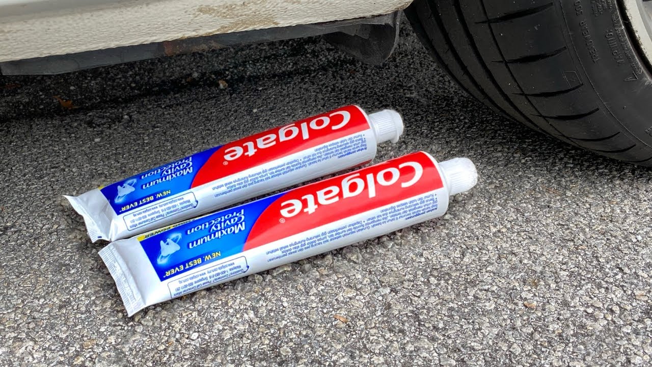 Experiment Car vs Toothpaste | Explode!! | Crushing Crunchy & Soft ...