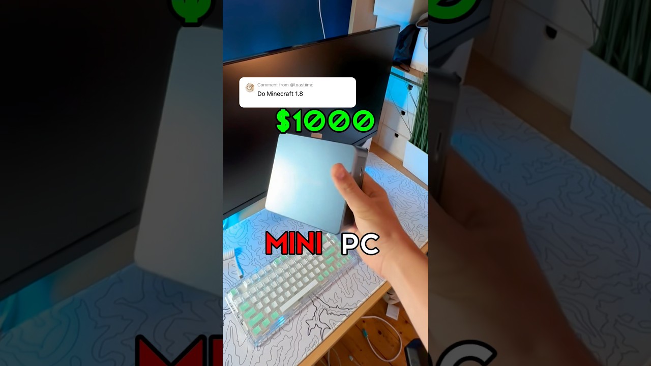 Running Minecraft on a $1000 Mini PC #minipc #geekom #gamingsetup # ...