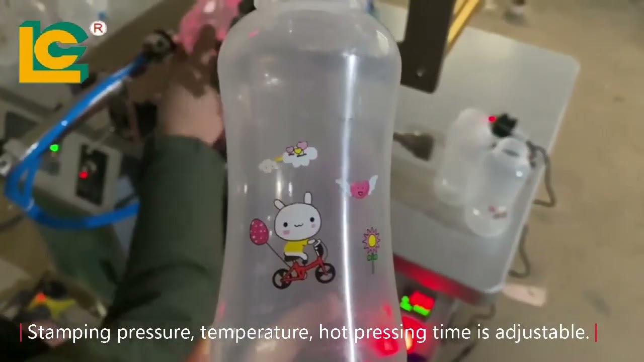 Clyinder/Round Heat transfer machine LC-TH-300R - YouTube