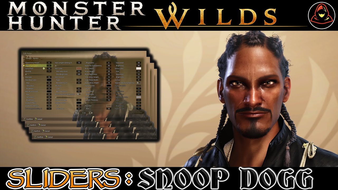 Monster Hunter Wilds | Character Creation Sliders: Snoop Dogg - YouTube