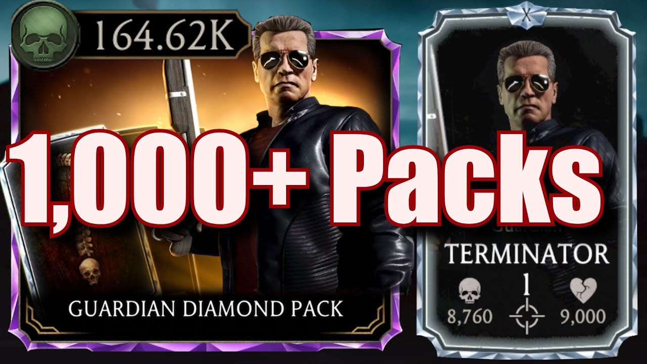 MK MOBILE GUARDIAN TERMINATOR PACK OPENING! 1,000+ PACKS OPENED! FUSION ...