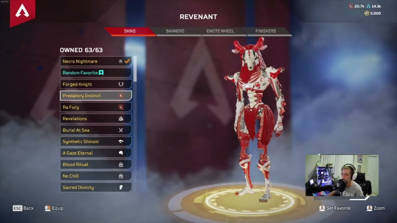 All Legendary Skins For Revenant Since Launch - YouTube