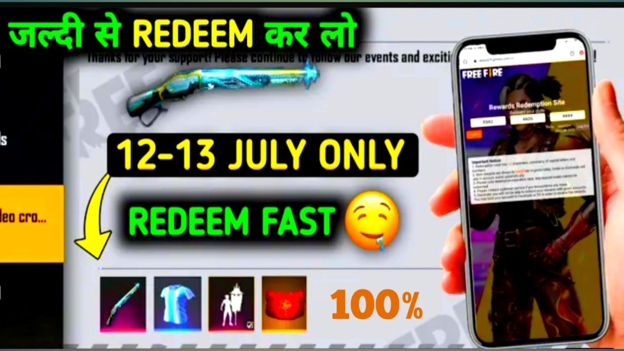 free fire redeem code today || Aj ka redeem code kya hai || FF redeem ...