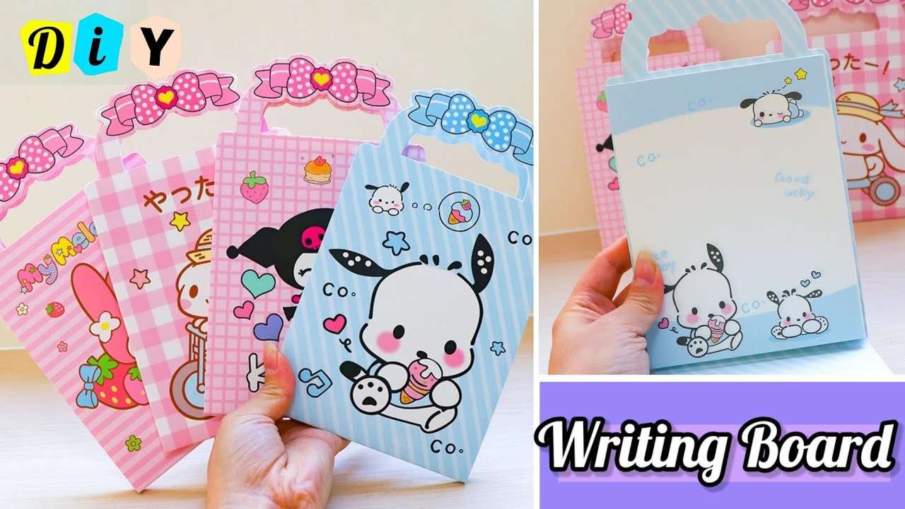 How to make a kawaii writing board at home _ DiY writing board ...