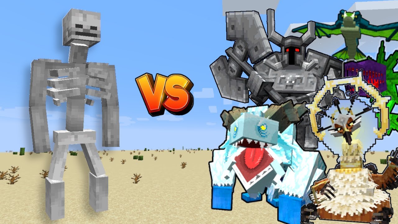 Mutant Skeleton Vs Mowzie's Mobs Monsters in Minecraft - YouTube