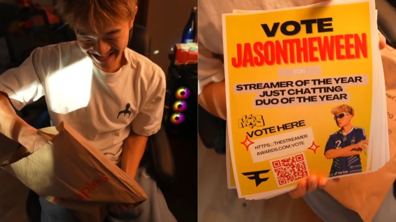 Jason Reveals His Posters For Streamer Awards Voting! - YouTube