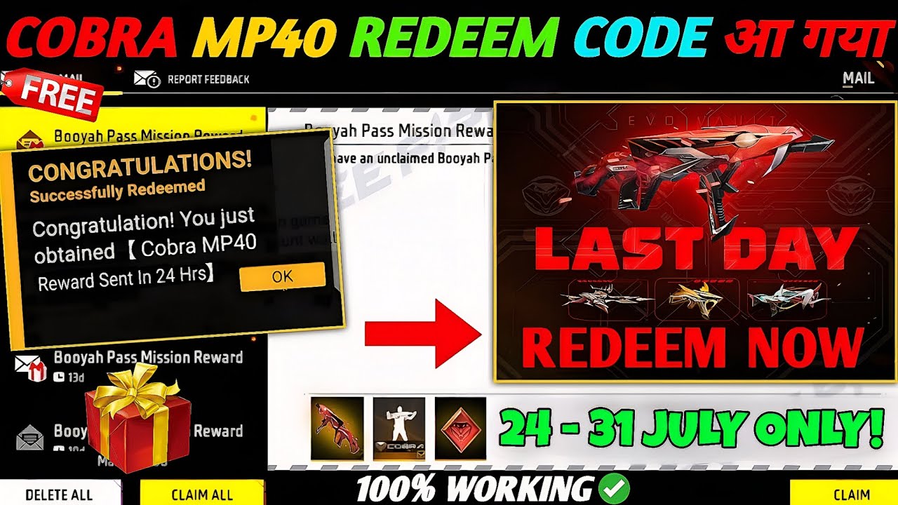 FREE FIRE REDEEM CODE TODAY 28 JULY| FF REWARDS REDEEM CODE | FF REDEEM ...