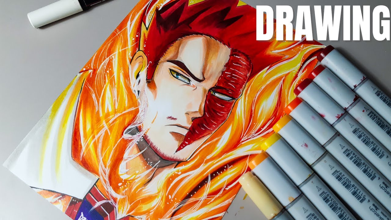 Desenhando Endeavor | Drawing Endeavor [BOKU NO HERO ACADEMIA] - YouTube