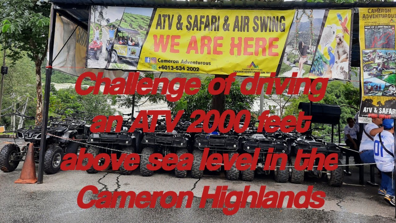 Challenge of driving an ATV 2000 feet above sea level in the Cameron ...