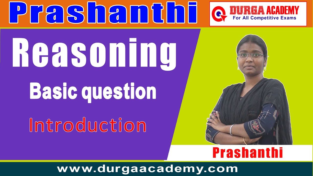 Reasoning Tutorials | Reasoning | Directions | Introductions | by Prashanthi - YouTube
