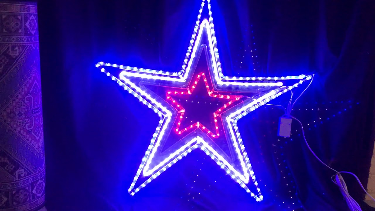 4 Layered LED Flashing 90cm Star - YouTube
