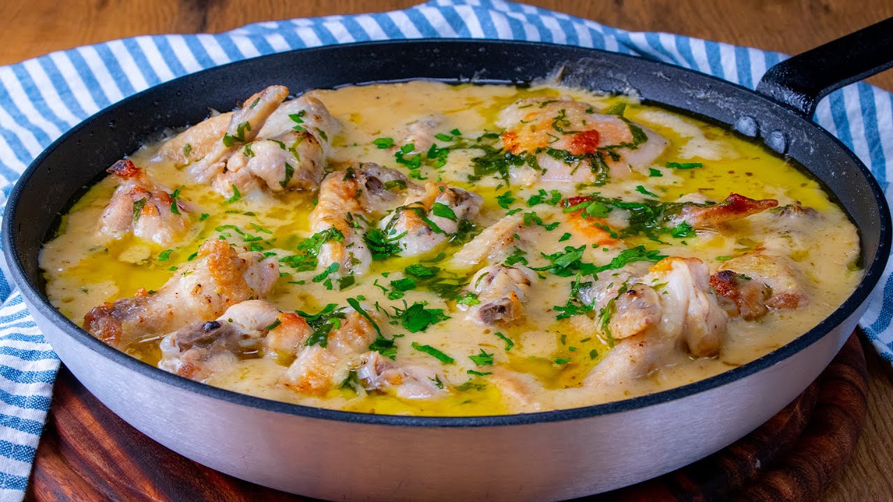 La receta perfecta de pollo al sartén en salsa bechamel. ¡No busques ...