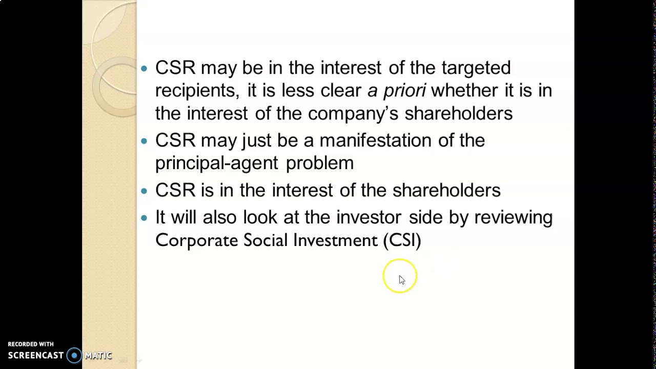 CSI (Corporate Social Investment) and CSR (Corporate Social ...