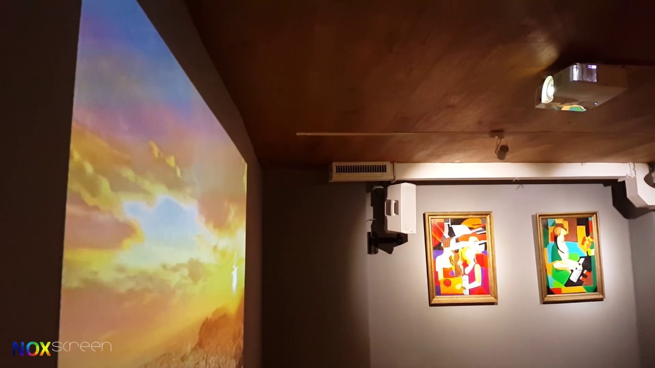 NOXscreen - projection screen paint, short throw projector test lights ...