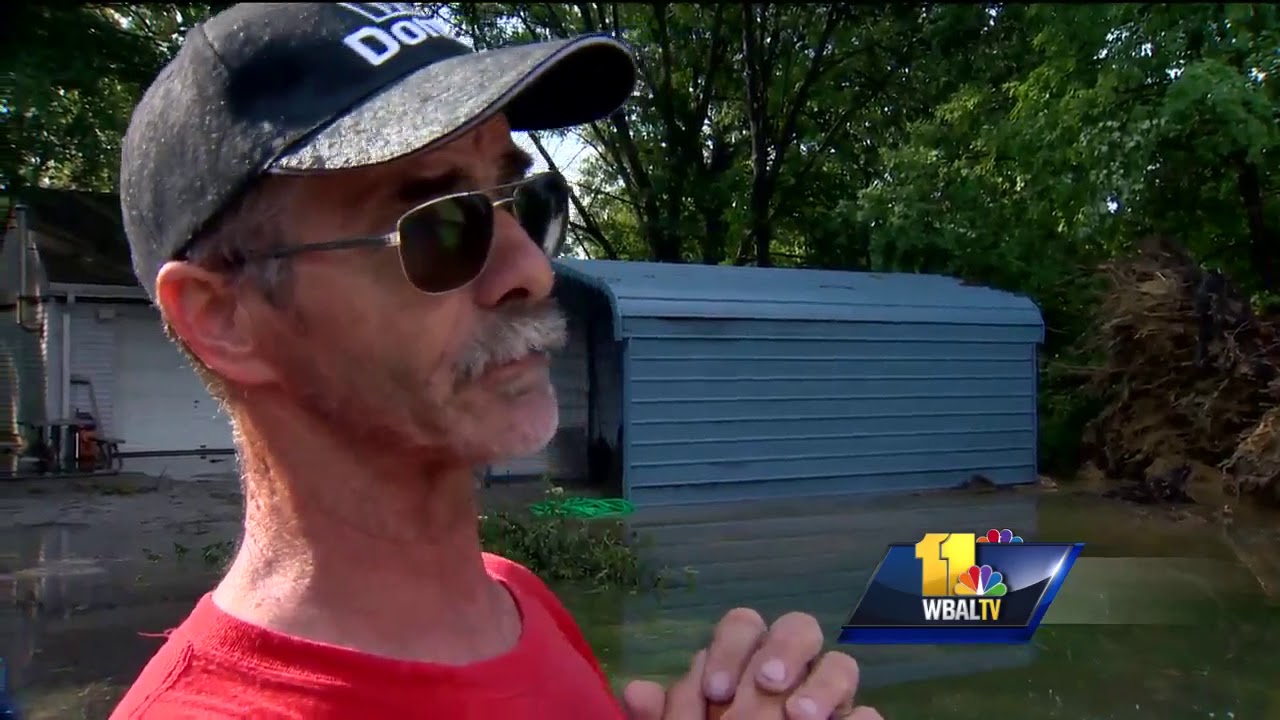 Video: Middle River, Essex hit hard by storm - YouTube