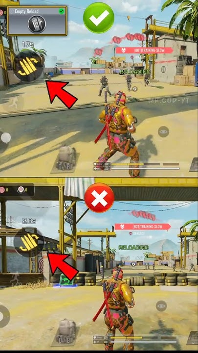 Empty Reload Perk Tutorial💪Pro Settings in CODM BR💯🤕CODM Pro Setting #shorts #codmbr #codm #ff ...