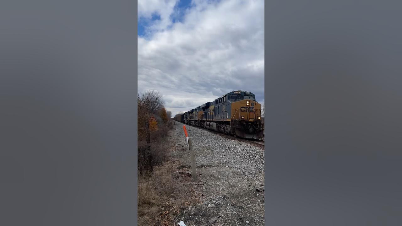 CSX B158 Empty Coke Train from Sterling, Ohio 11/11/2023 #train #railroad #csx #csxt #shorts # ...