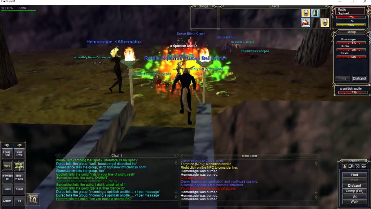 Project 1999 EverQuest. Mistmoore CE group On the Monk! - YouTube