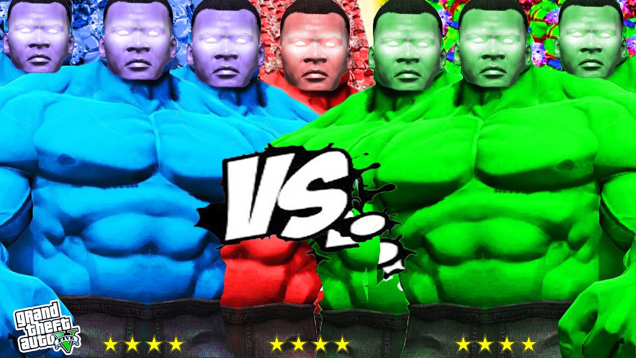 GOD MONSTER SUPER GOD RED HULK GOD BLUE HULK AND GOD GREEN HULK ...