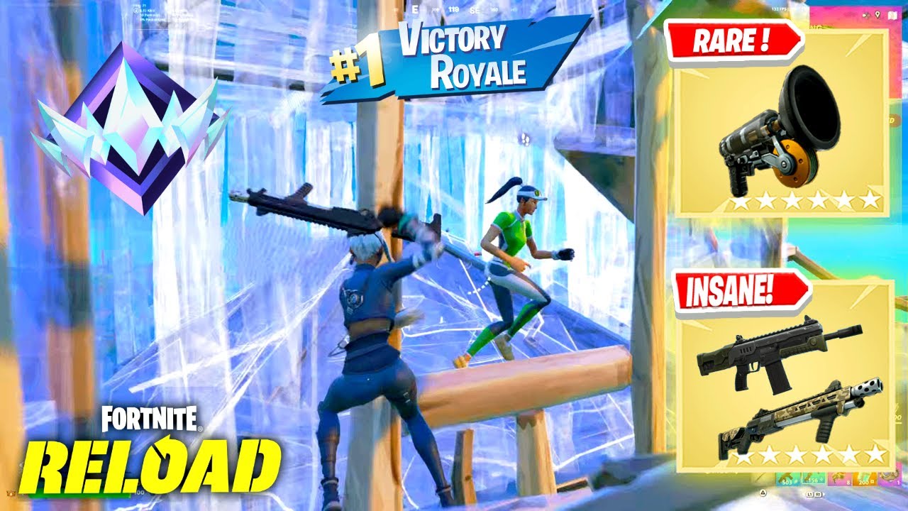 New Fortnite Reload Chapter 2 Map! PS5 Ranked Reload Gameplay 🏆 + Best ...