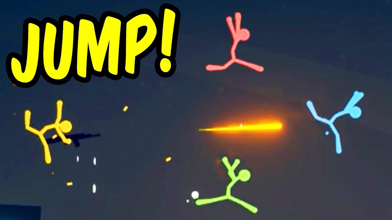 JUMP!! - Stick Fight Funny Moments - YouTube