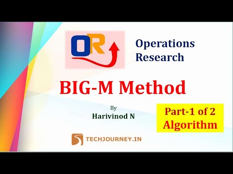 Big-M Method - Part 1 - YouTube