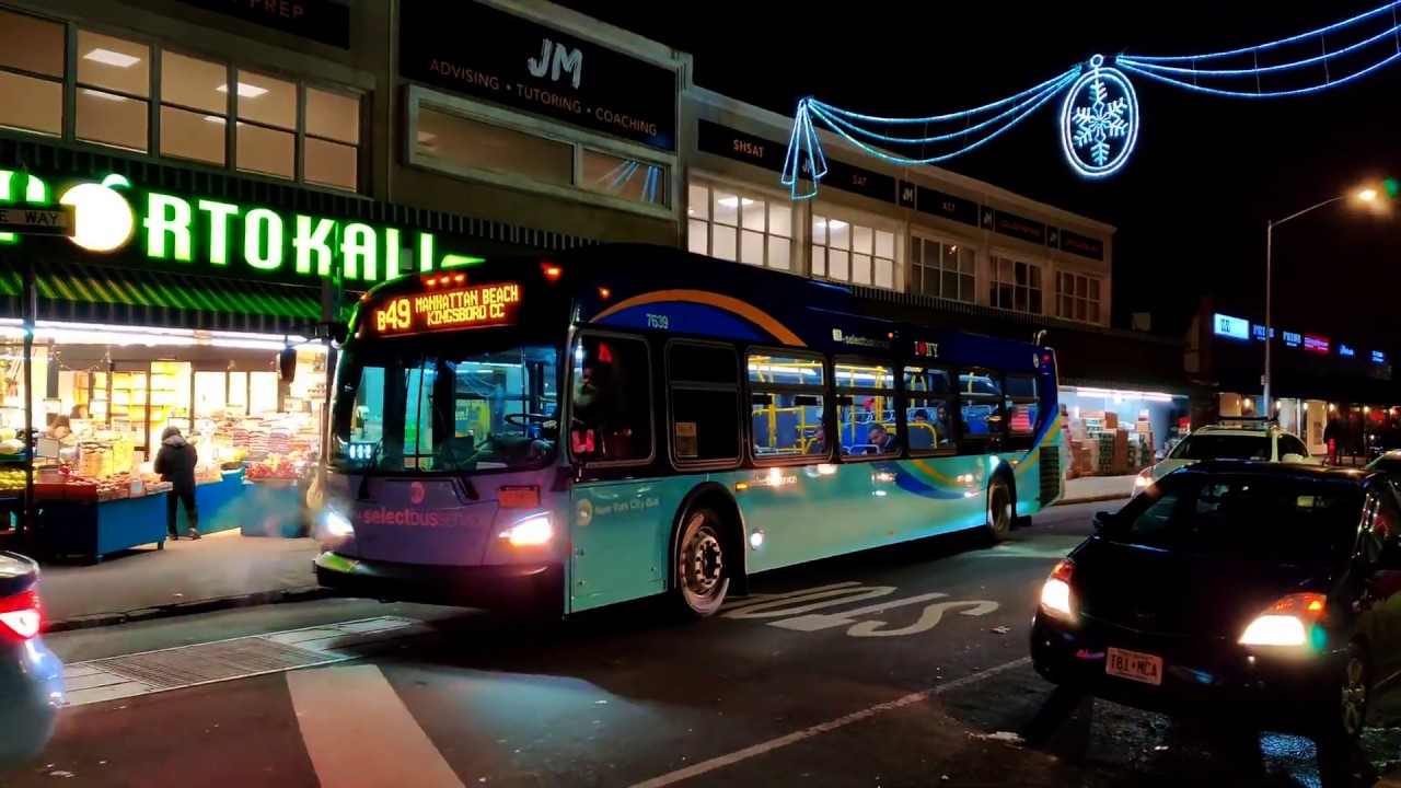 NYCT Bus: 2018 New Flyer SBS XD40 Action on the B49 Route - YouTube