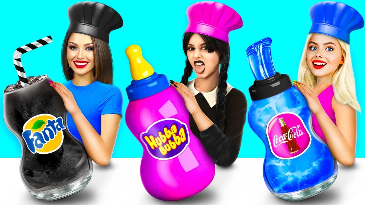 Défi Manger une seule couleur | 100 couches de desserts arc-en-ciel par ...