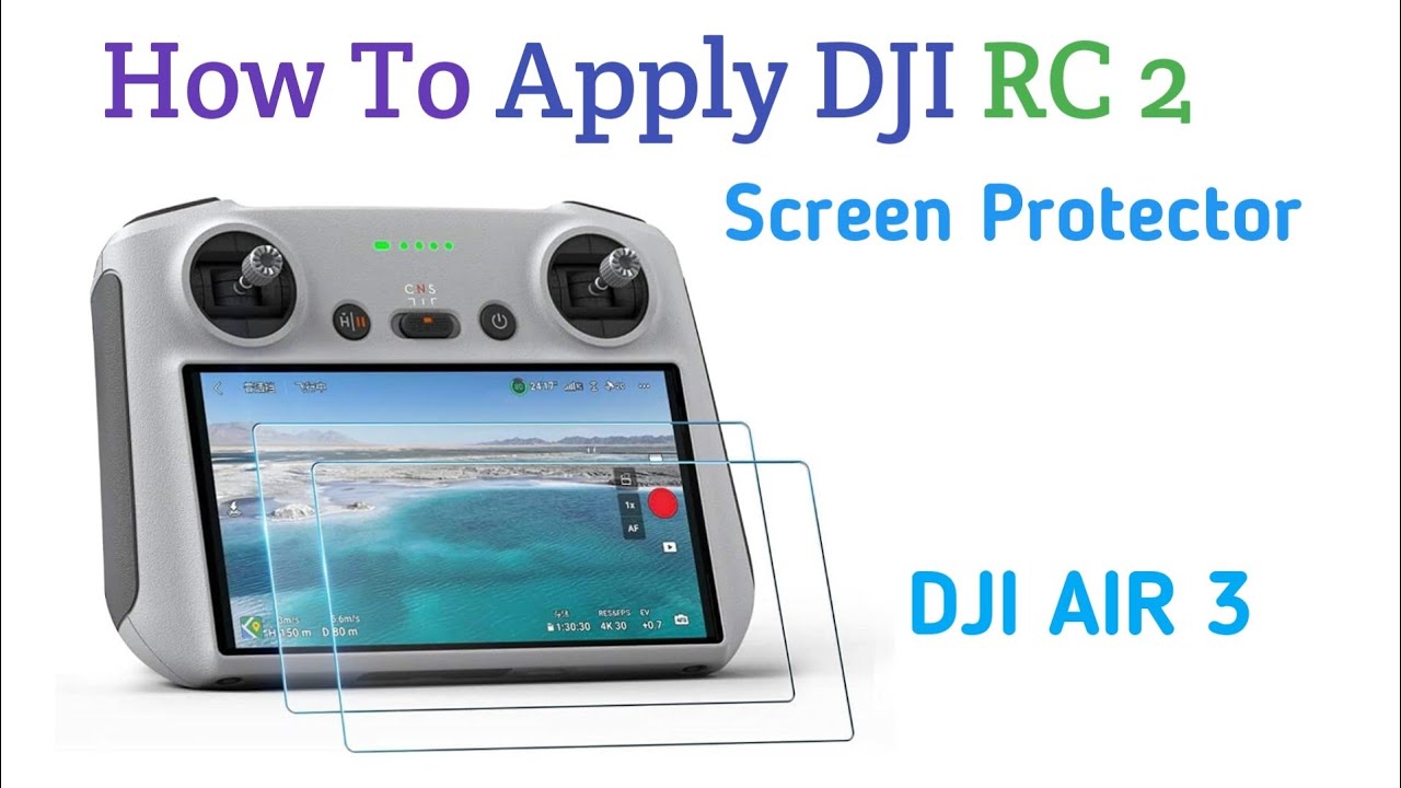 How To Apply Dji RC 2 Screen Protector | Dji Rc 2 Me Screen Protector ...