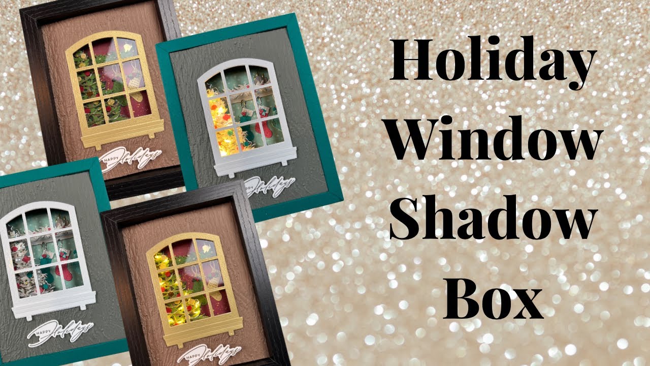 Holiday Window Shadow boxes using the New Timeless Trees collection ...