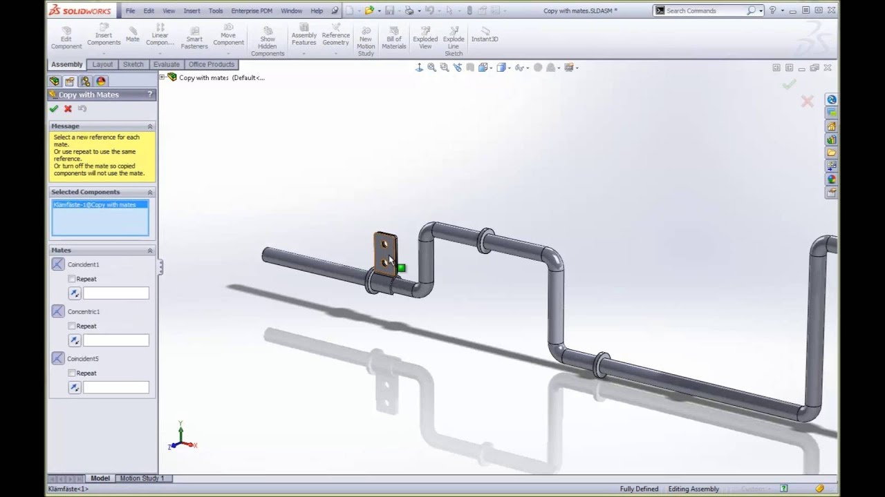 SolidWorks Tips & Tricks: Copy With Mates - YouTube