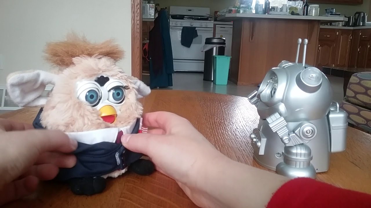 President furby and gigabot - YouTube