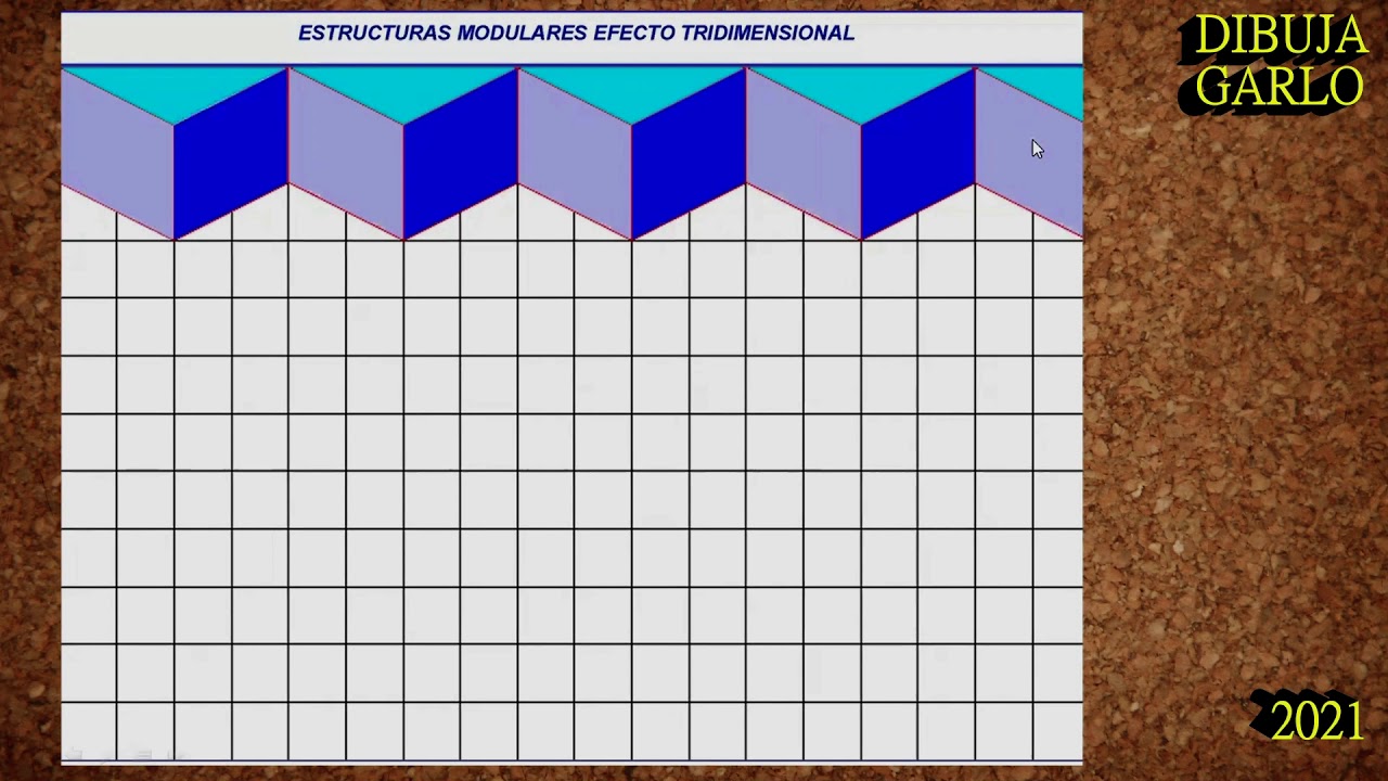 DIBUJA GARLO ESTRUCTURAS MODULARES EFECTO TRIDIMENSIONAL - YouTube