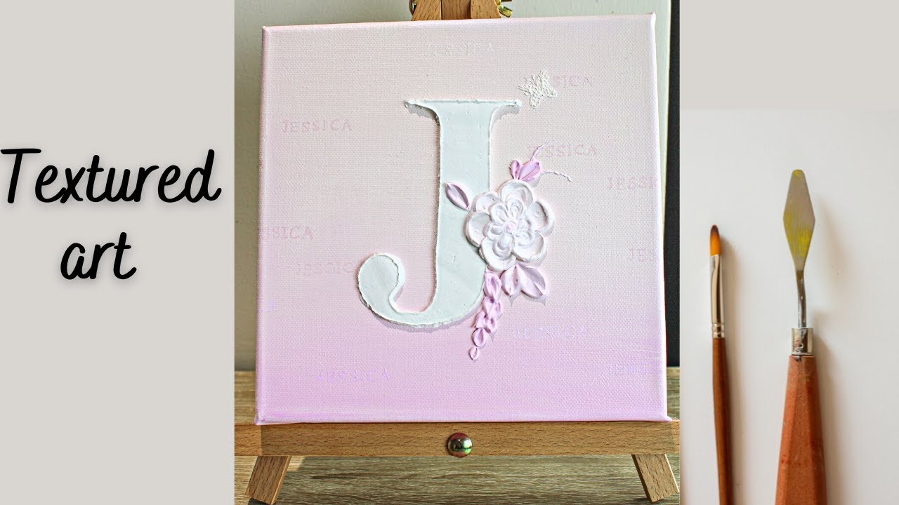 Textured art | Easy Textured art on canvas - YouTube