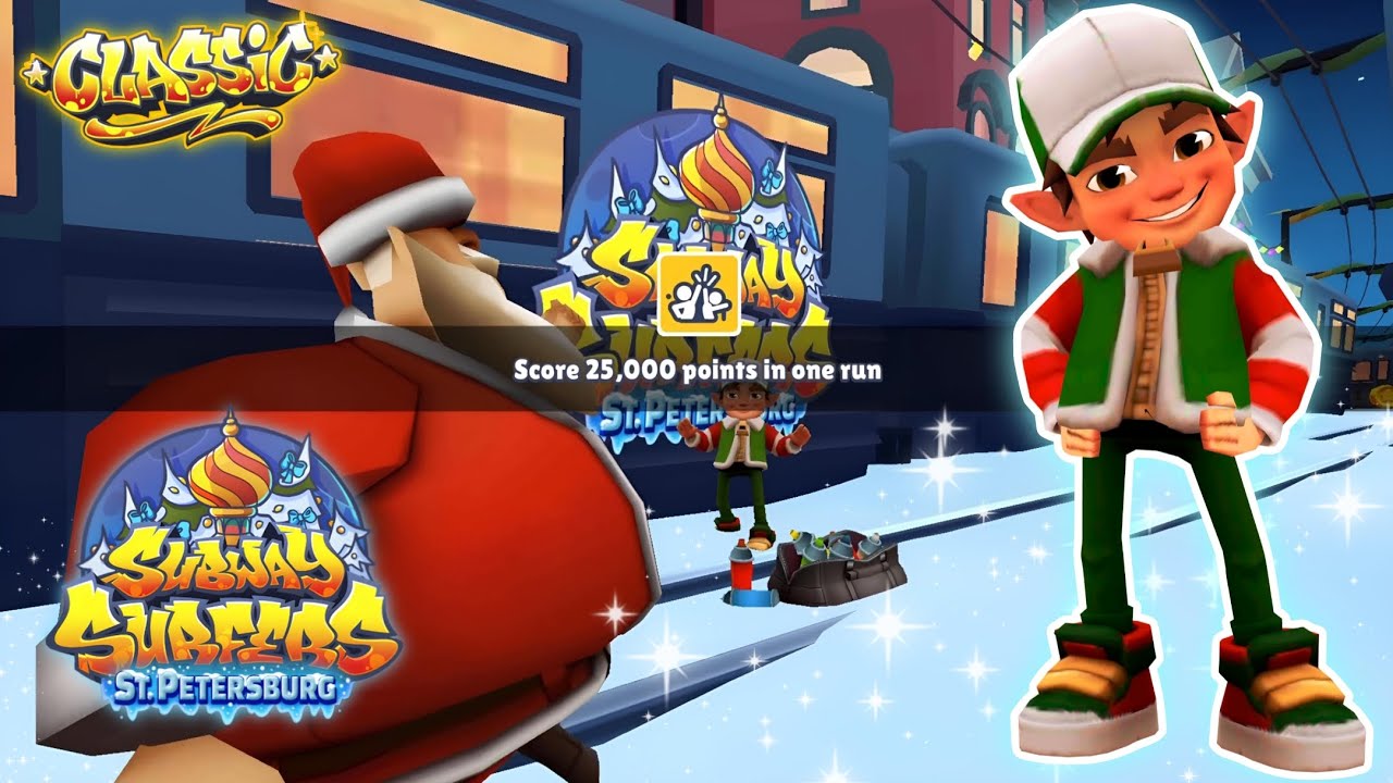 SUBWAY SURFERS : CLASSIC MODE + GIFT RUSH CHALLENGE IN ST.PETERSBURG ...