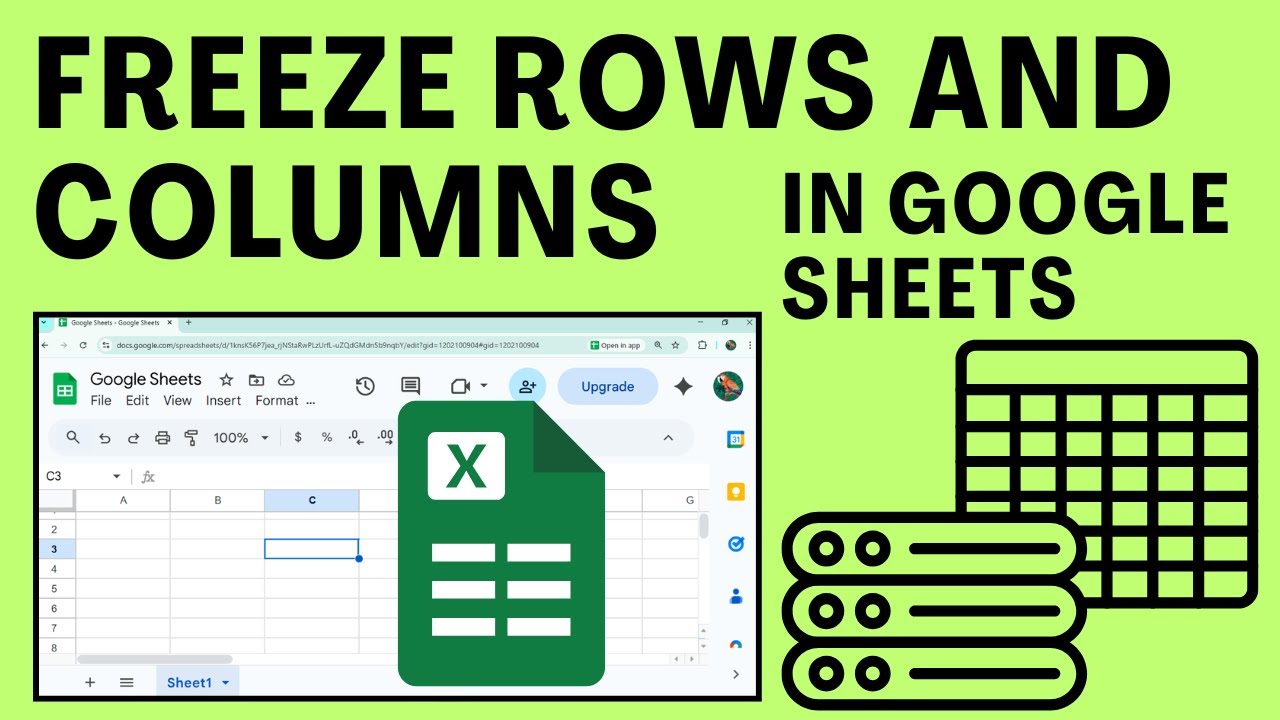 How To Freeze Rows And Columns In Google Sheets - YouTube