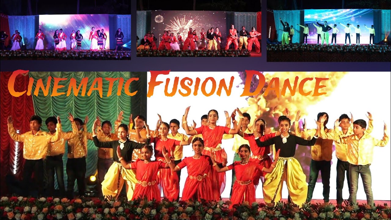 Cinematic Fusion Dance|Malayalam Tamil Hindi film songs|Annual day ...