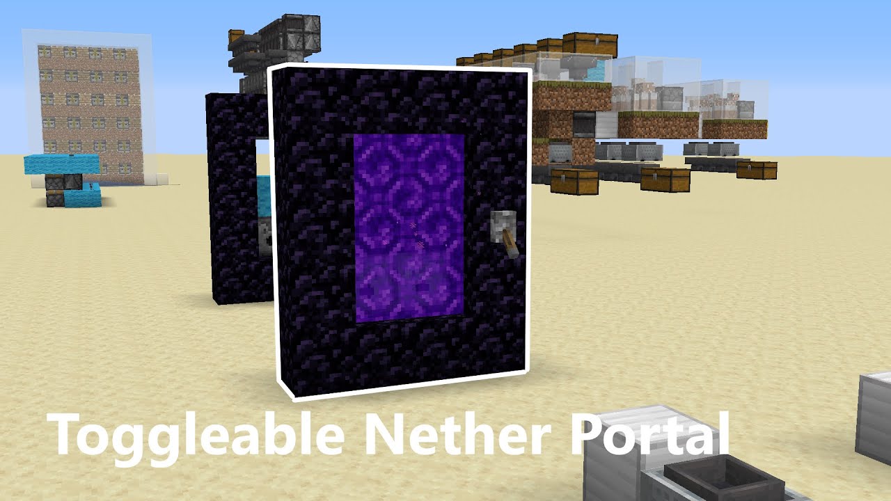 Toggleable Nether Portal - YouTube