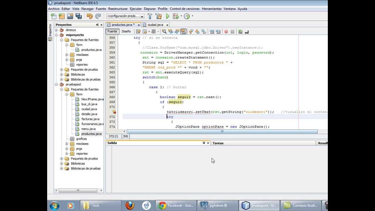 borrar registros en postgres con java - YouTube